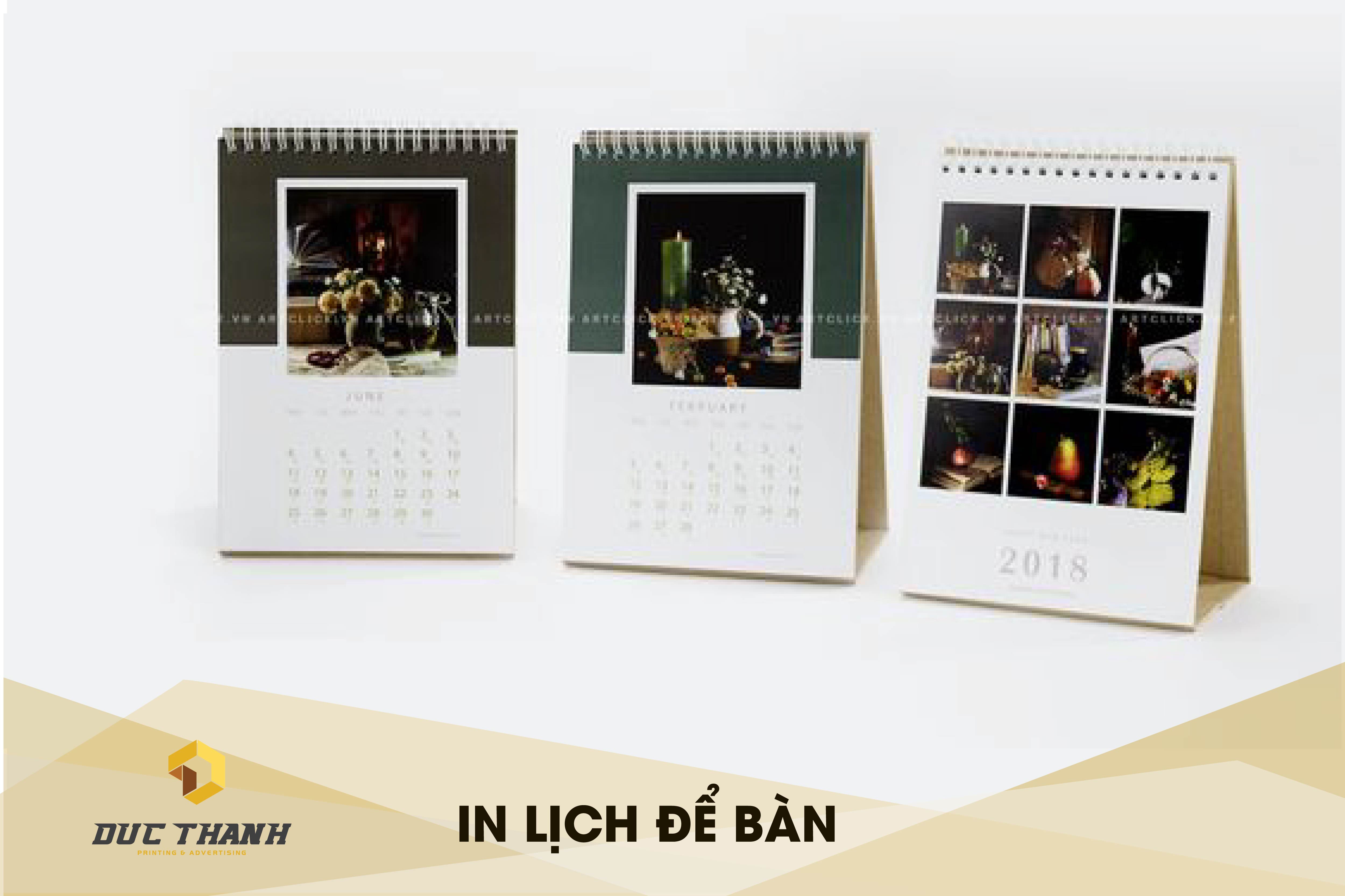 #1 In lịch để bàn giá rẻ + 15 Thiết kế mẫu lịch để bàn chữ A đẹp